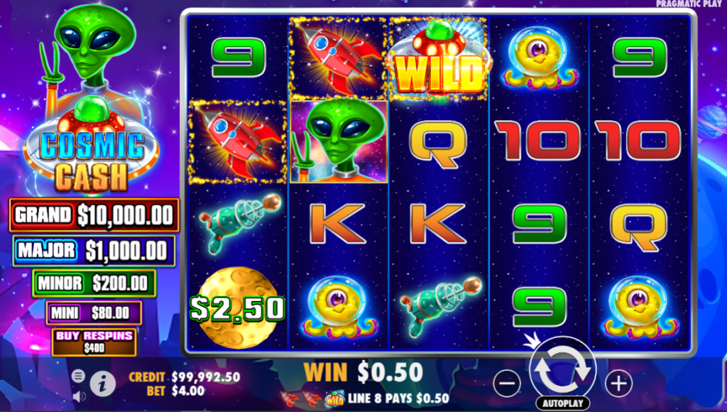 Cosmic cash - Pragmatic Play - Las mejores tragamonedas gratis