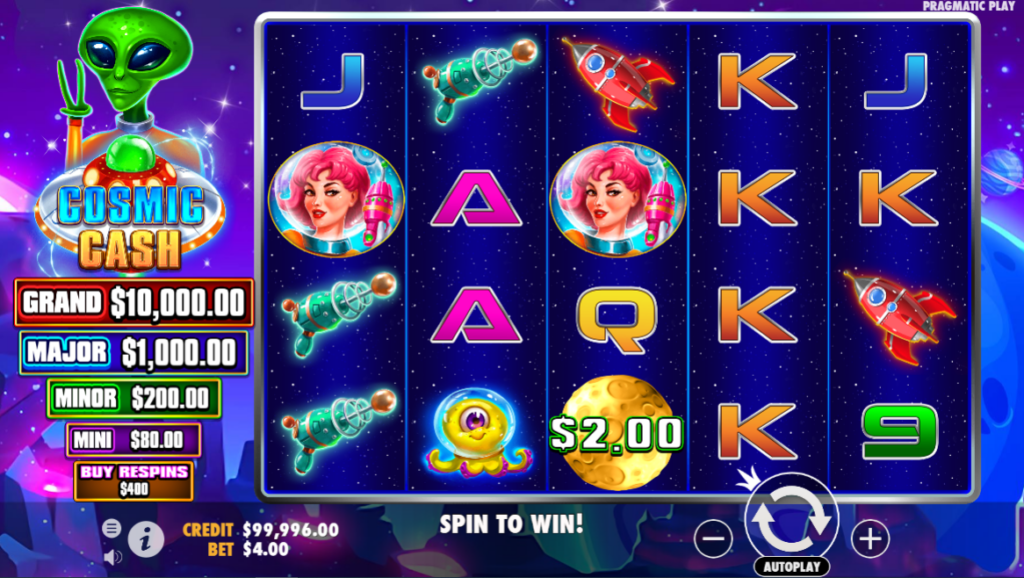 Cosmic cash - Pragmatic Play - Las mejores tragamonedas gratis