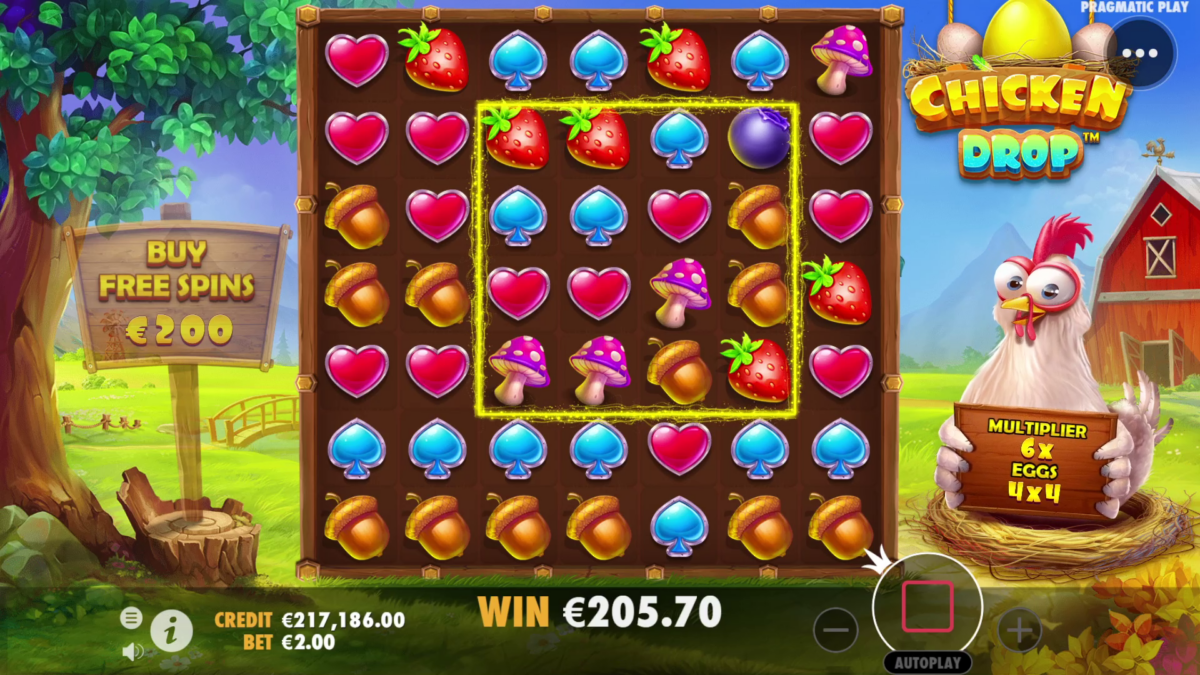 Chicken Drop - Pragmatic Play - Las mejores tragamonedas gratis