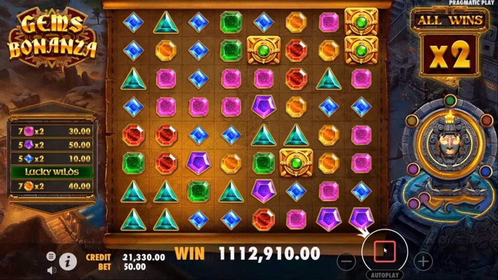 Gems Bonanza - Pragmatic Play - Las mejores tragamonedas